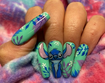 Stitch Lilo and Stitch Press on Nails - Etsy