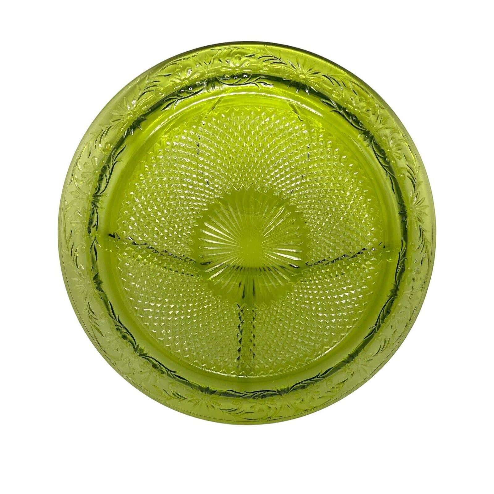 Indiana Glass Daisy Depression Grill Plate Elegant and - Etsy