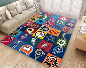 Football Area Rugs - Etsy
