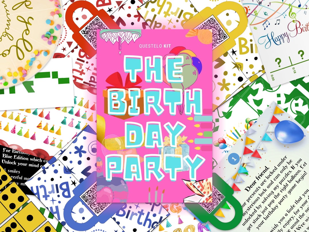Birthday Escape Room Game - the Birthday Party | Printable Escape Room ...