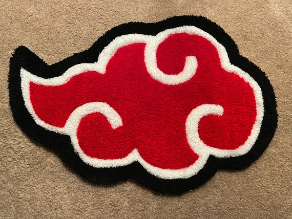 Naruto Akatsuki Cloud Rug - Etsy