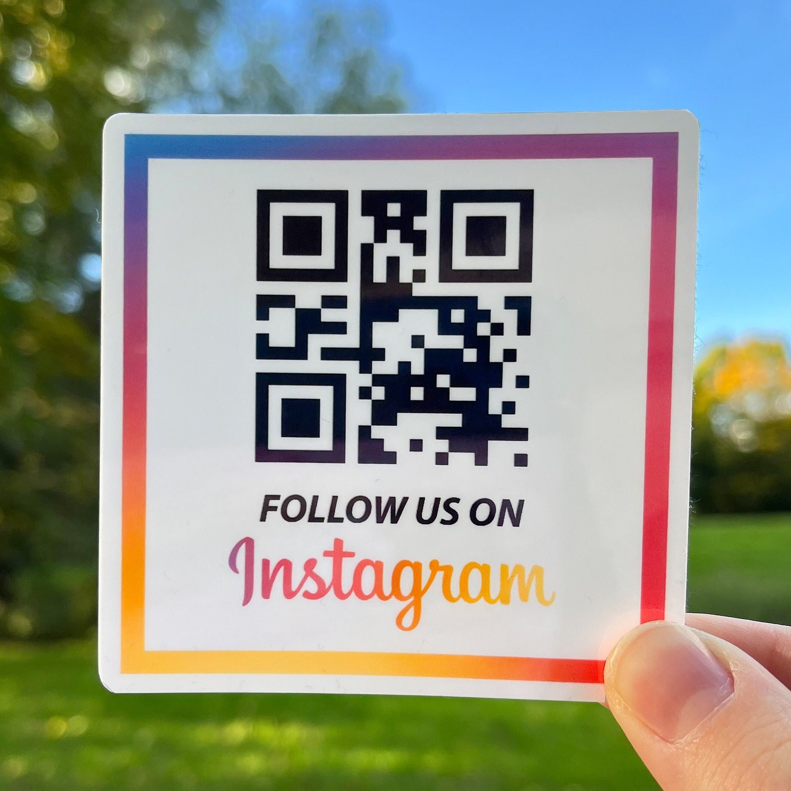 Instagram QR Code Sticker - Follow Us on Instagram – Social Media ...