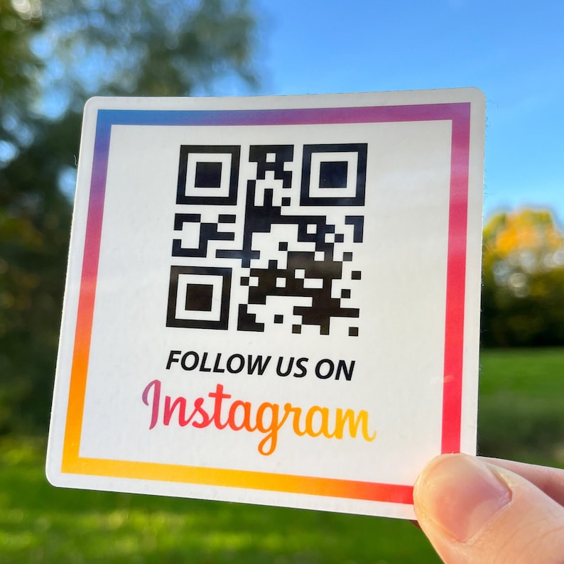 Instagram QR Code Sticker - Follow Us on Instagram – Social Media ...