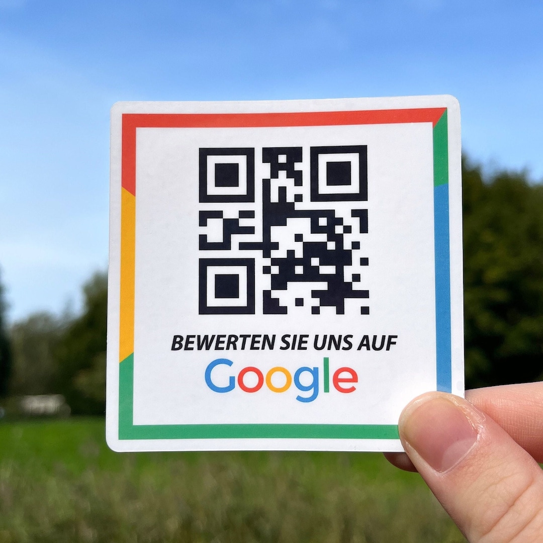 Google Bewertung Sticker, QR Code Sticker, Benutzerdefinierter Sticker ...