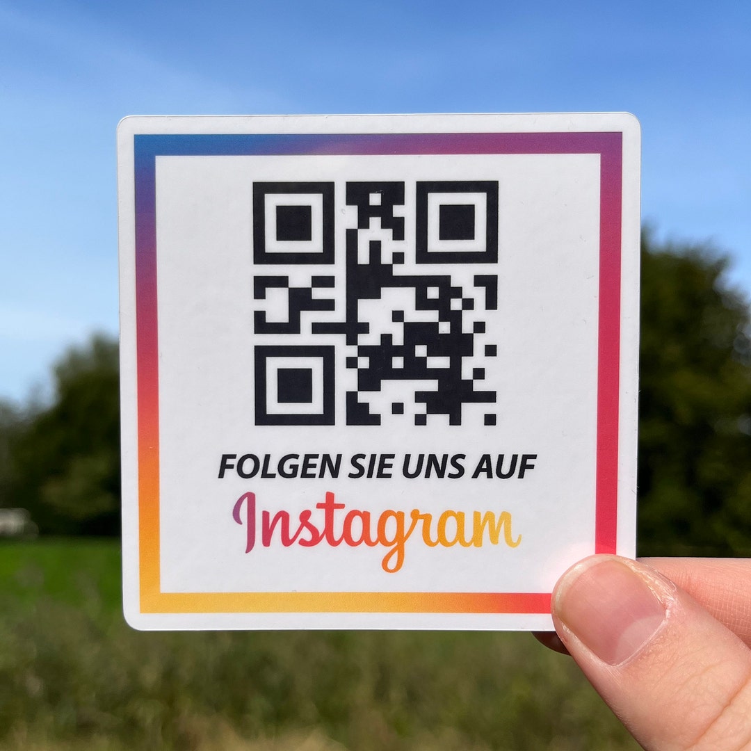 Instagram QR Code Stickers Follow Us on Instagram Follow Us on ...