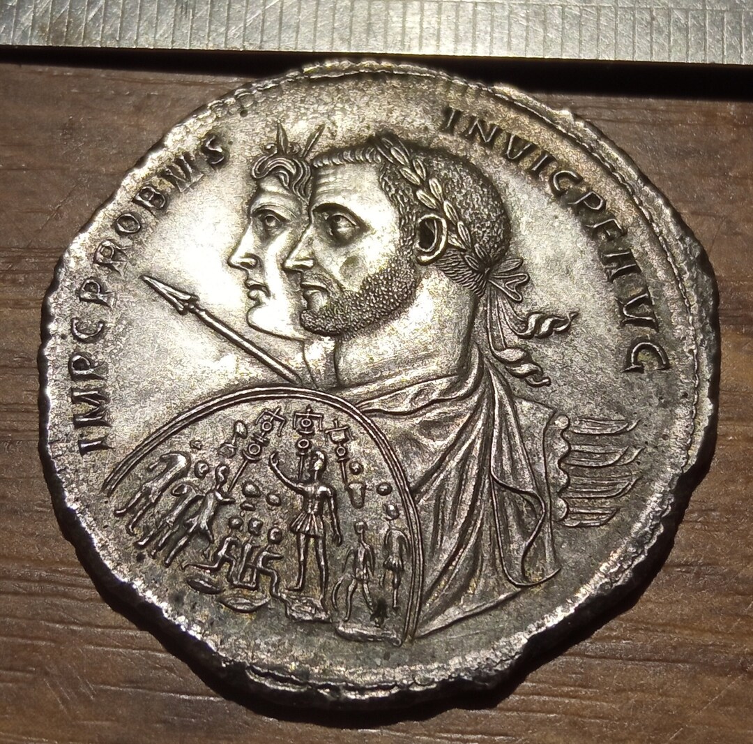 Probus Medallion of 4 Silique Reproductions of Ancient Coins - Etsy