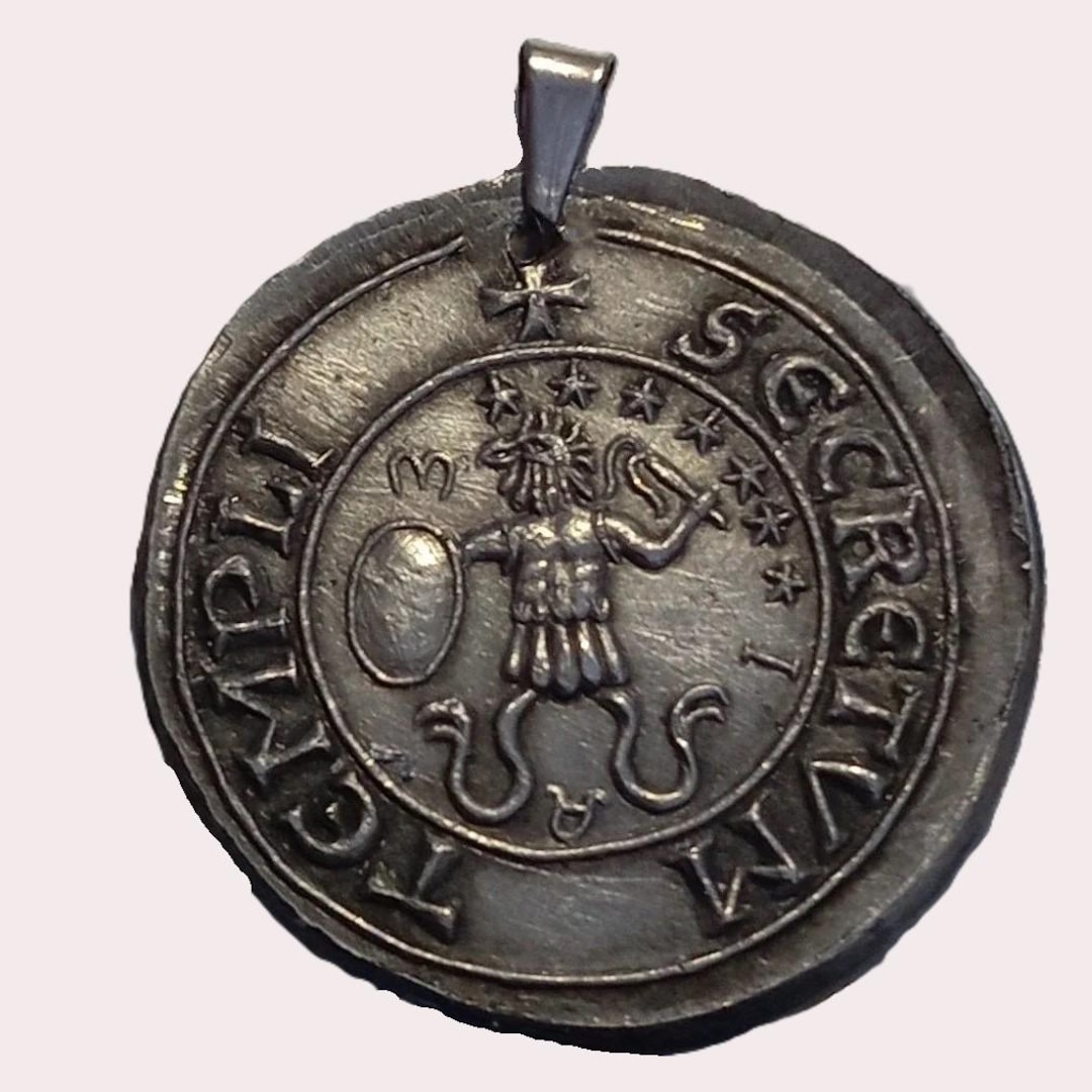 Knights Templar Seal Medal Silver Plated Dome of the Rock Masonic ...