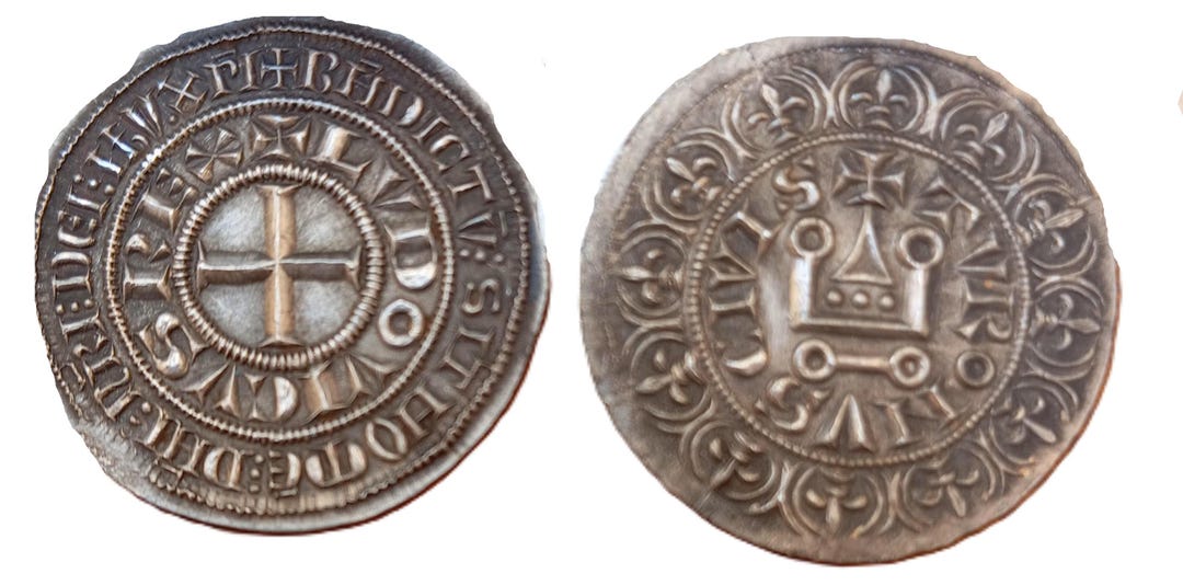 Reproduction Gros Tournois, Louis IX Saint-louis, Templar Coin - Etsy
