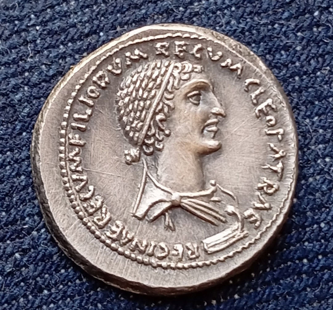 Reproductions of Coins: Denarius of Mark Antony and Cleopatra, 69-30 BC ...