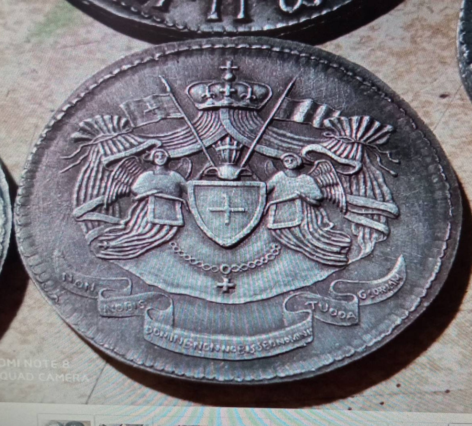 1 Medals Piles Seal of the Templars Facing Coat of Arms Knights Templar ...