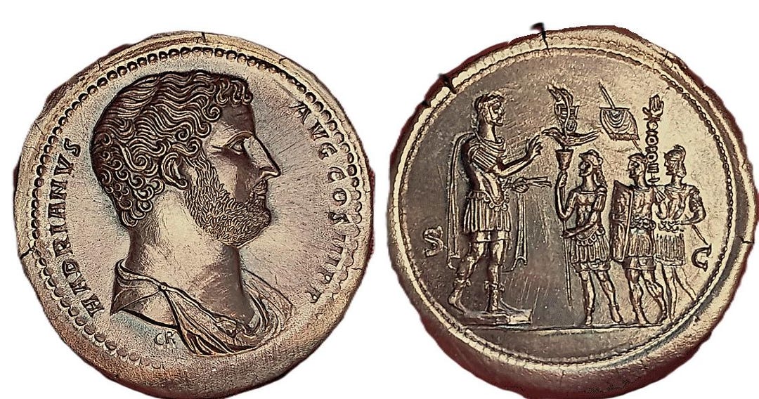 Reproduction Sestertius of Hadrian, Exercitus Britannicus (hadrian's ...