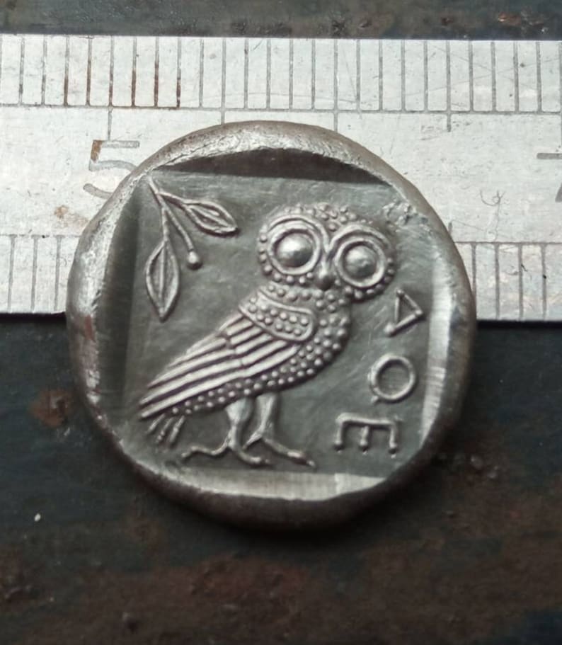 Reproduction Greek Drachma Coins Athens Athena Owl Dimension 18 Mm 4 Gm ...
