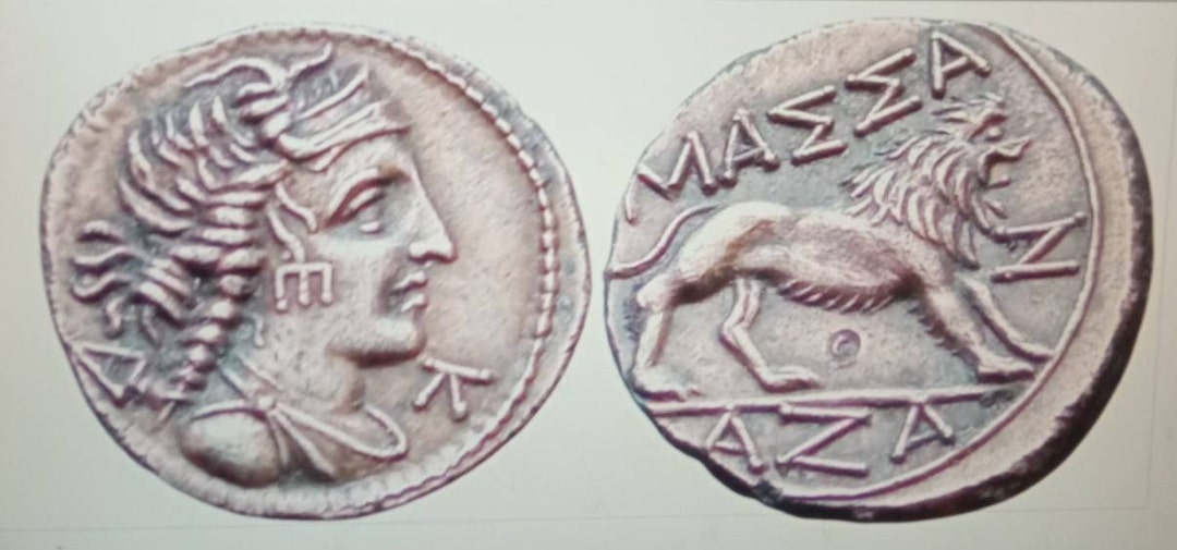 Reproductions of Ancient Greek Coin Denarii Currency Coin Denarius ...