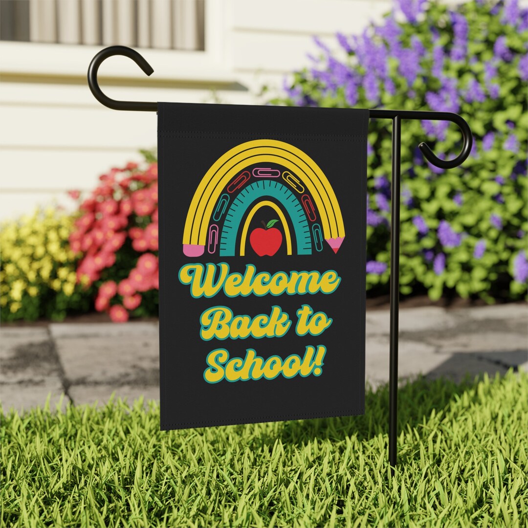 Welcome Back to School Garden & House Banner - Etsy