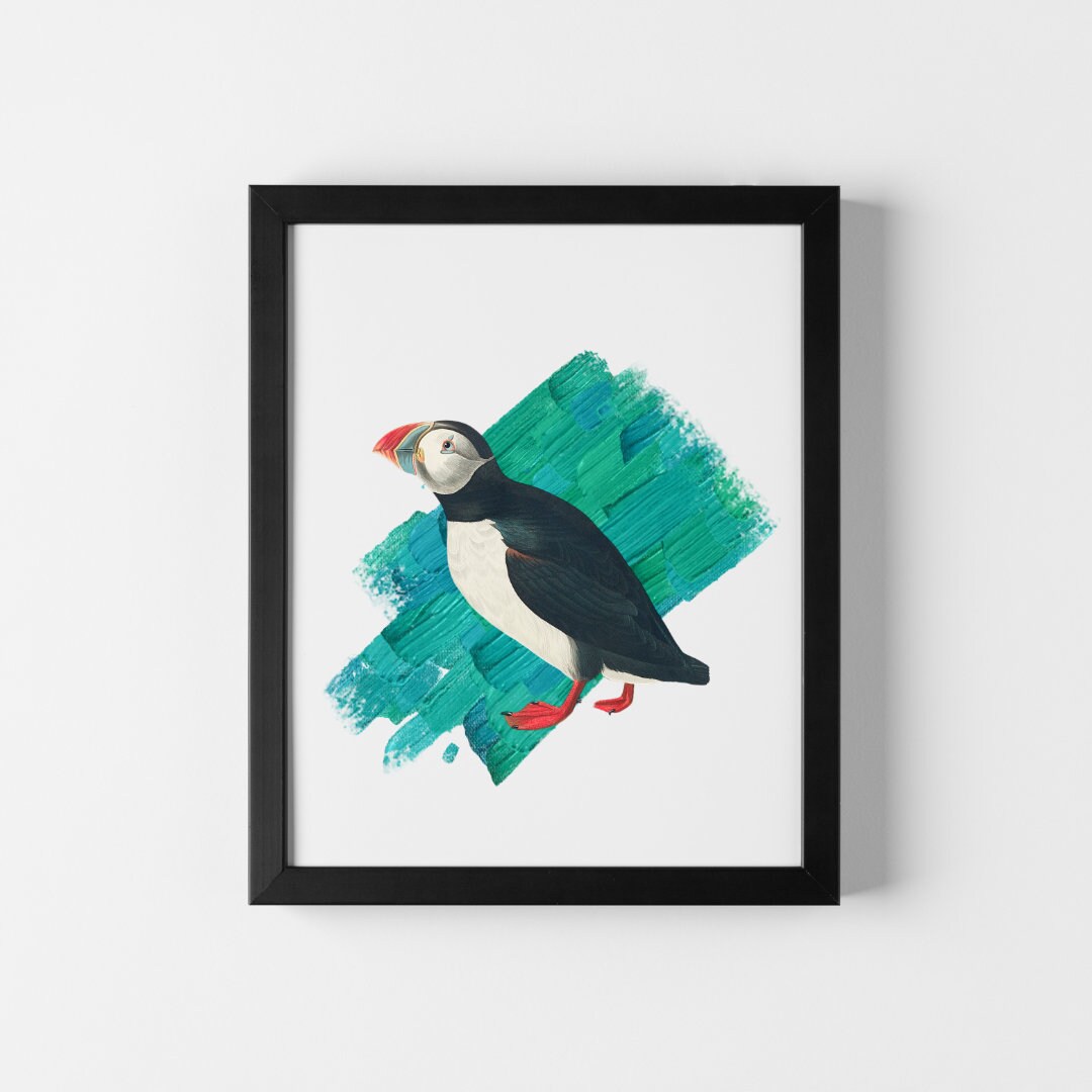 Puffin Fine Wall Art Print - Etsy