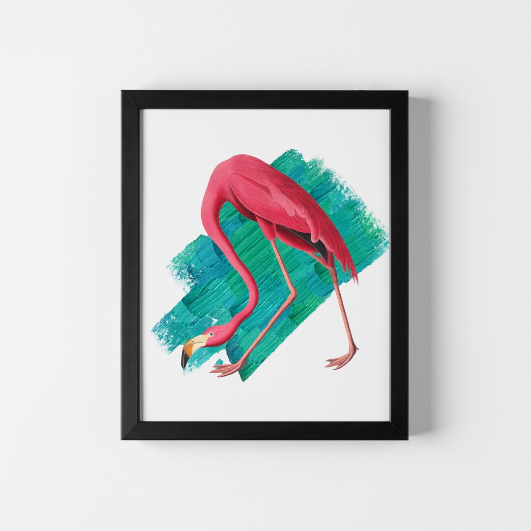 Flamingo Fine Wall Art Print - Etsy