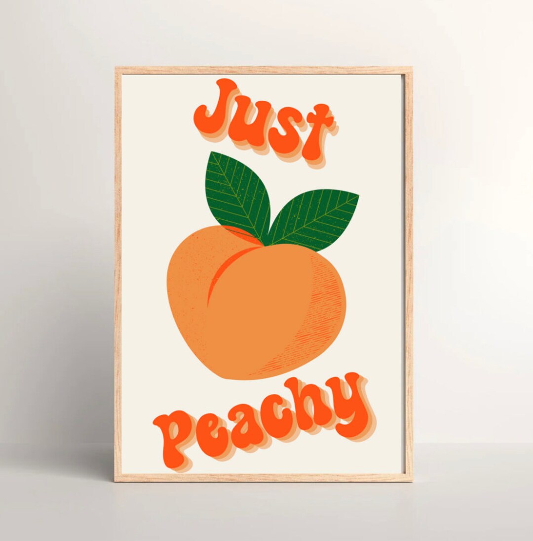 Just Peachy Fine Wall Art Print - Etsy