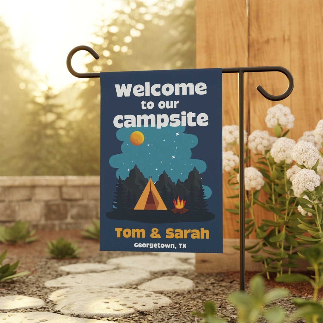 Custom Welcome to Our Campsite Campground Welcome Sign - Etsy