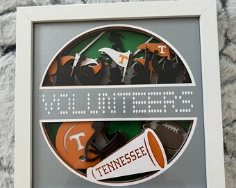 Football Shadowbox - Etsy