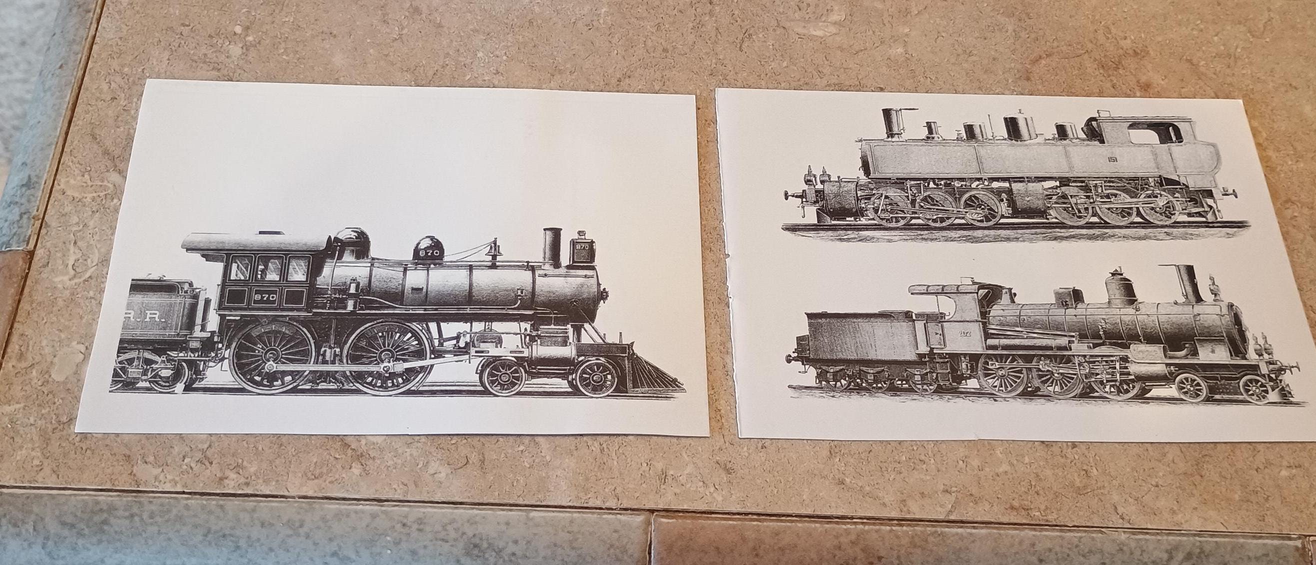 POSTCARDS 19th Century Engineering Retro Prints Tee Publishings Set of ...