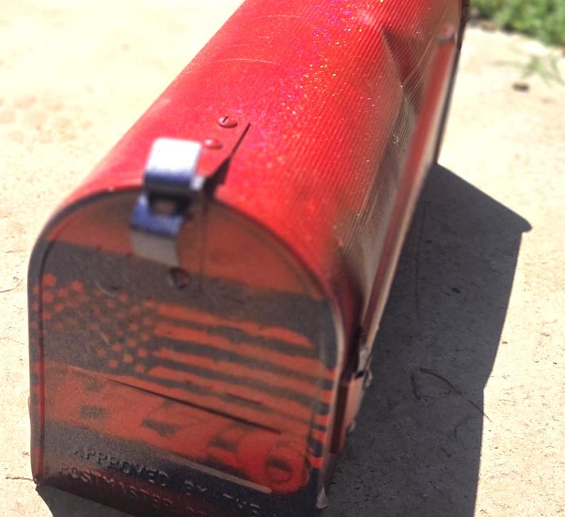 Vintage R- Painted Mailbox, Steel City Corp, Youngs OH. - Etsy