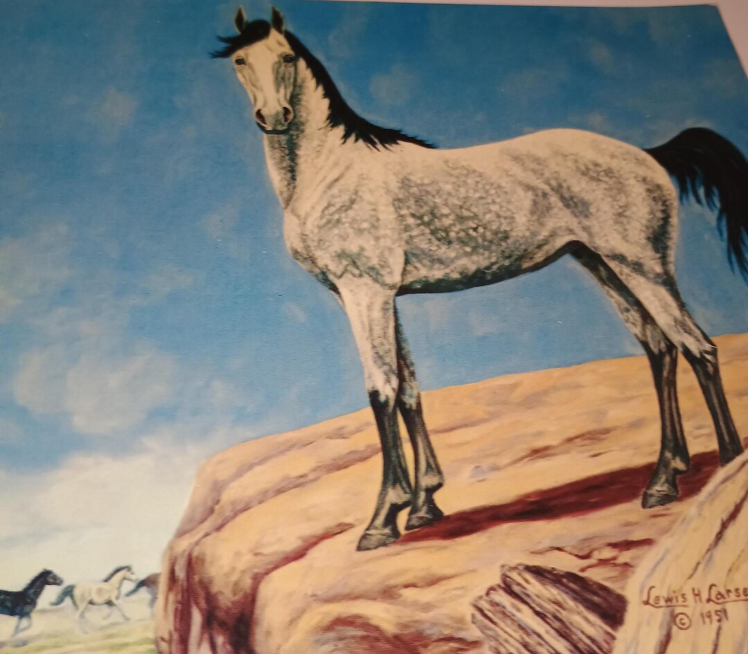 JUMBO Postcard of L.larsen Cowboy Artist and Poet - TO Always Be FREE ...