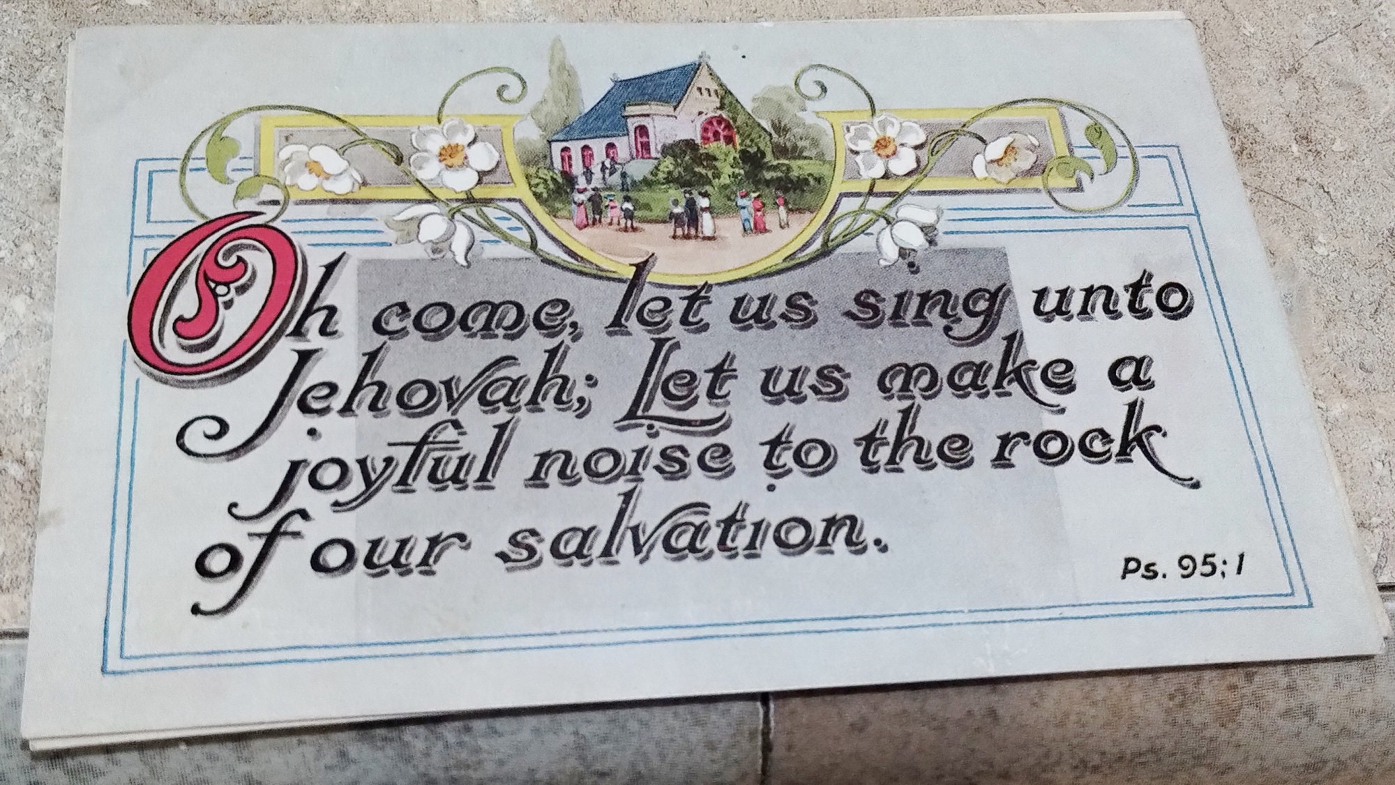 Religilous Antique Postcards With Bible Verses Cards Set of 7 for 35.00 ...