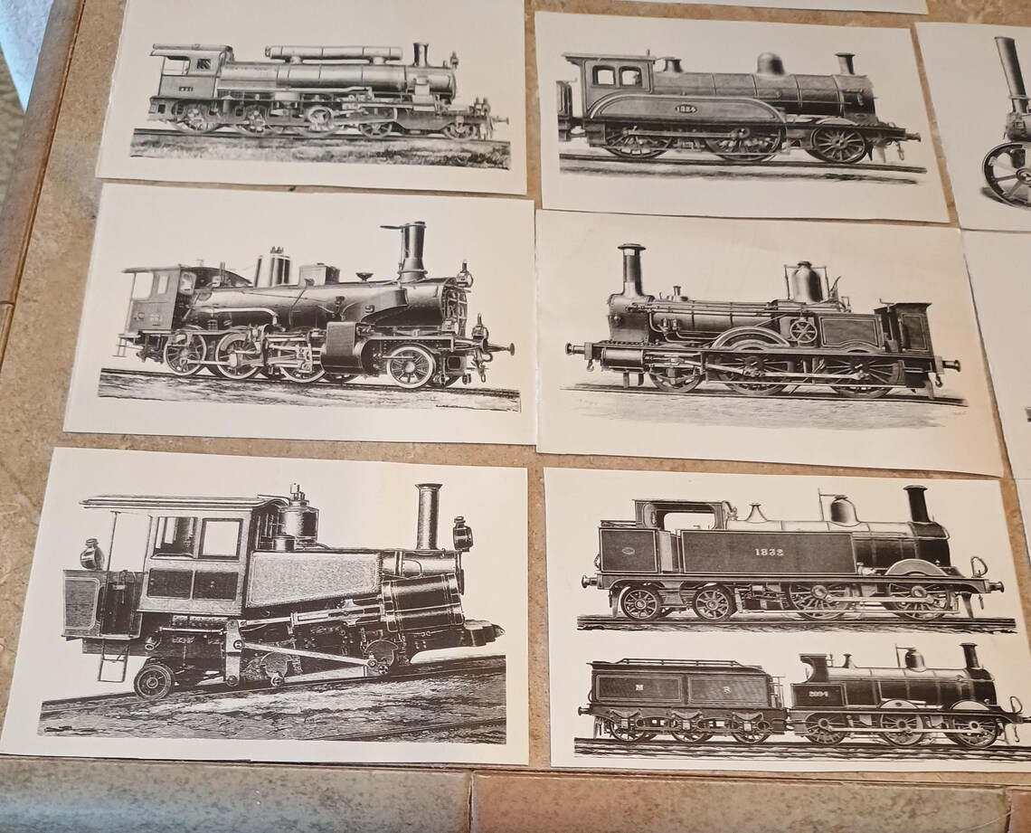 POSTCARDS 19th Century Engineering Retro Prints Tee Publishings Set of ...