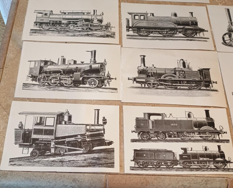 POSTCARDS 19th Century Engineering Retro Prints Tee Publishings Set of ...