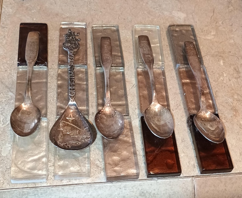 Collectible Vintage Spoons With Added Tiles Your Creation. - Etsy