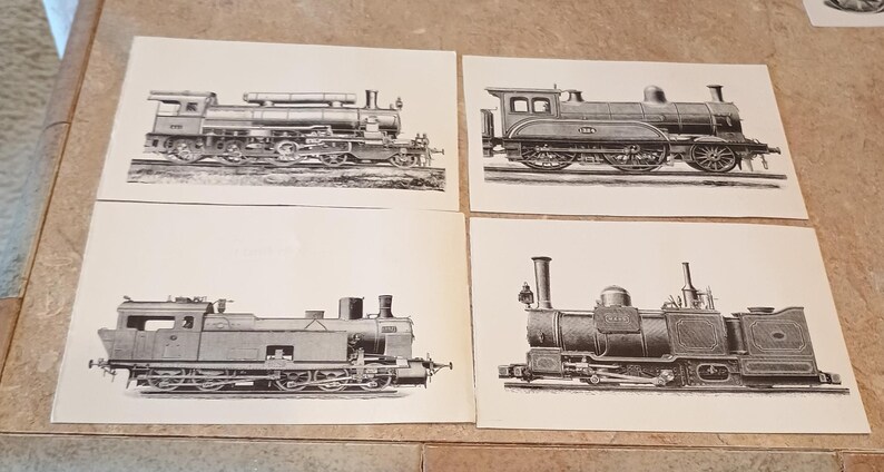 POSTCARDS 19th Century Engineering Retro Prints Tee Publishings Set of ...