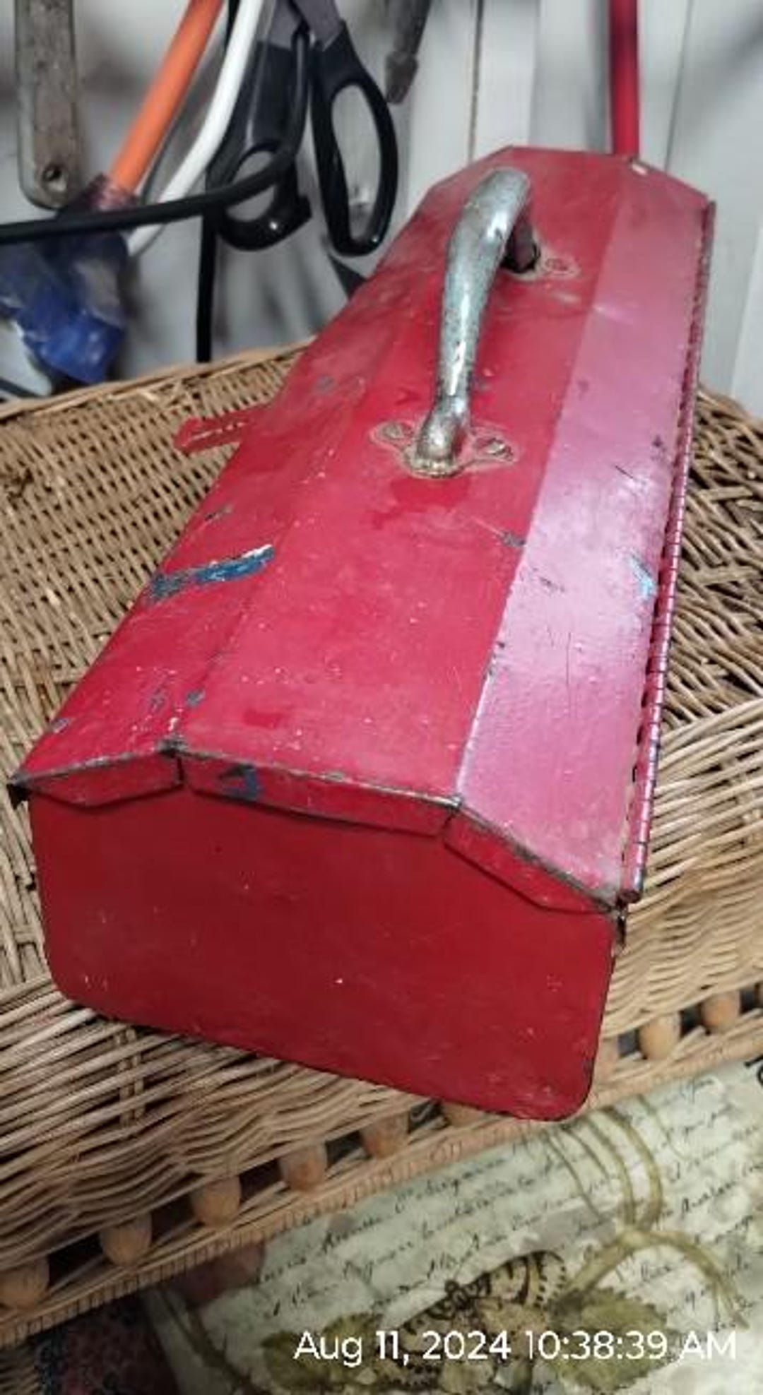Rustic Metal Tool Box Vintage - Etsy