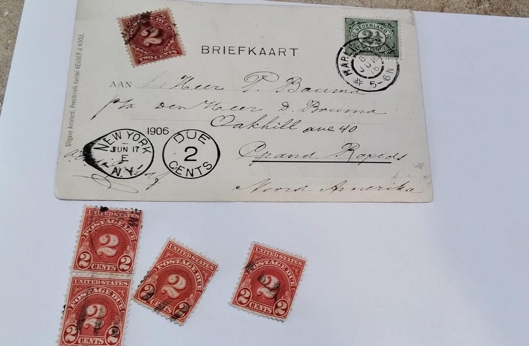Collectible Postage Due Stamps - Etsy