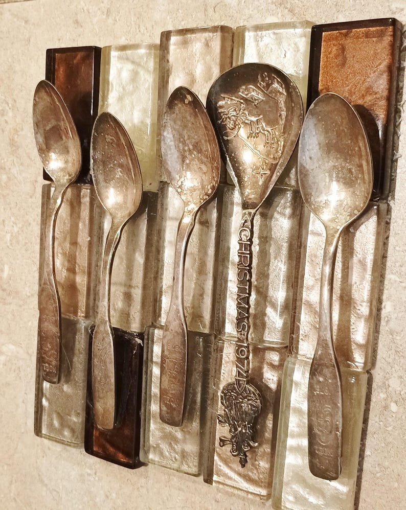 Collectible Vintage Spoons With Added Tiles Your Creation. - Etsy