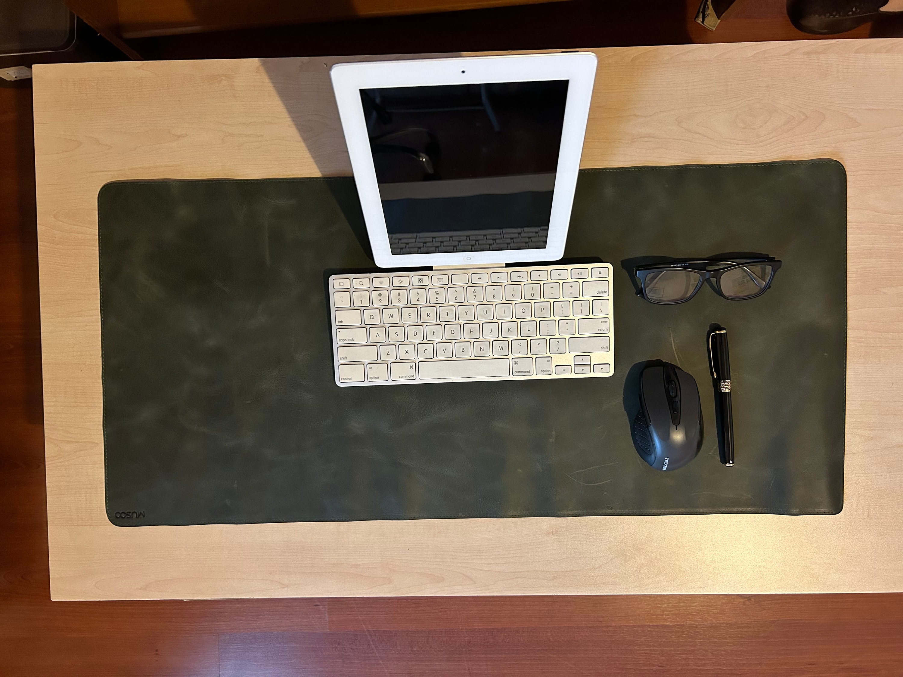 Special Gift: Leather Mat, Mouse Pad, Custom Tailored Pad, Personalized ...