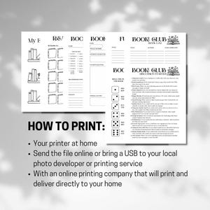 Ultimate Book Club Bundle, 8 Printable PDF Download, Book Log ...