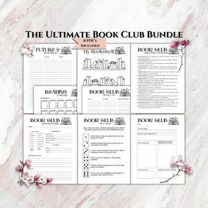 Ultimate Book Club Bundle, 8 Printable PDF Download, Book Log ...