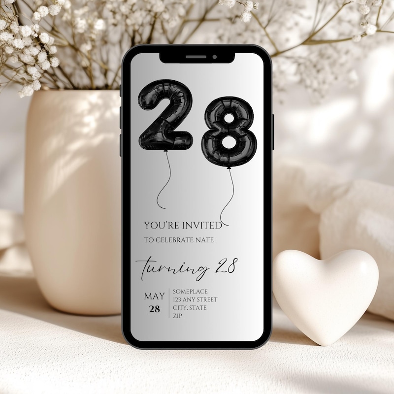 28th Birthday Invites - Etsy