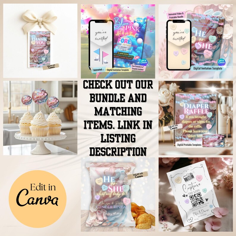Conversation Hearts Gender Reveal Printable 18x24 Welcome Sign ...