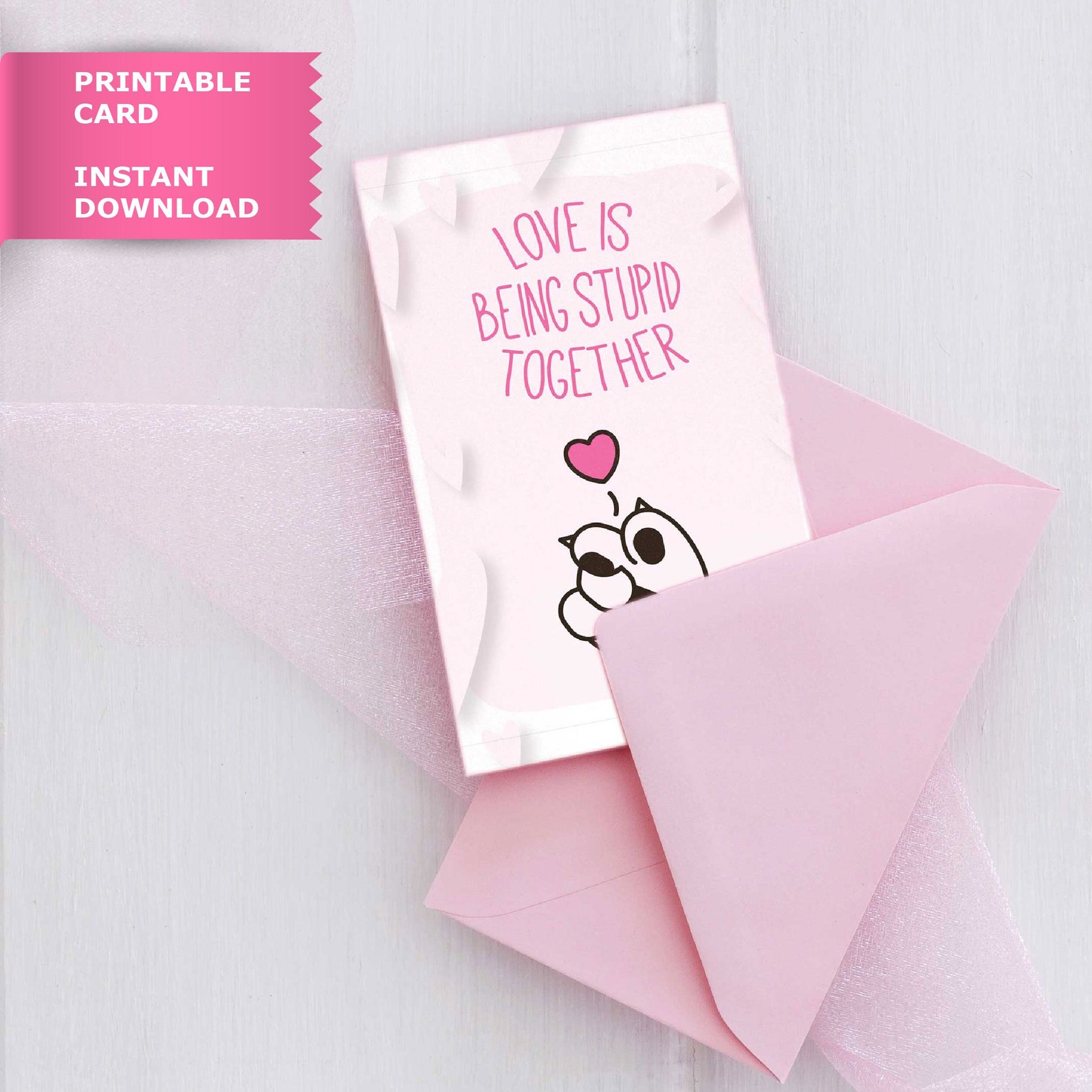 Sarcastic Love Notes Digital Cards: Print Your Humorous Affection ...