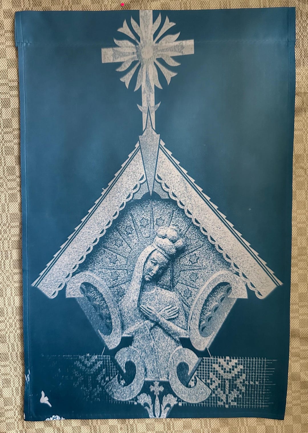 Lithuanian “ausros Vartai Marija” Blessed Mary Garden Flag - Etsy