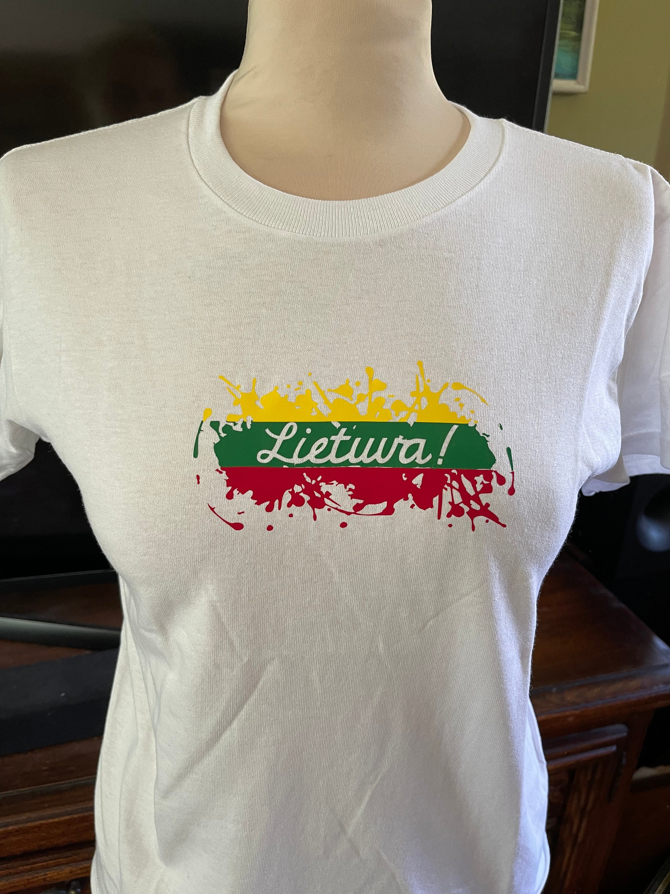 Lithuanian T-shirt With Tricolor - Etsy