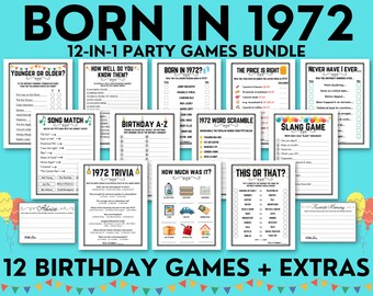 Birthday Trivia Games - Etsy