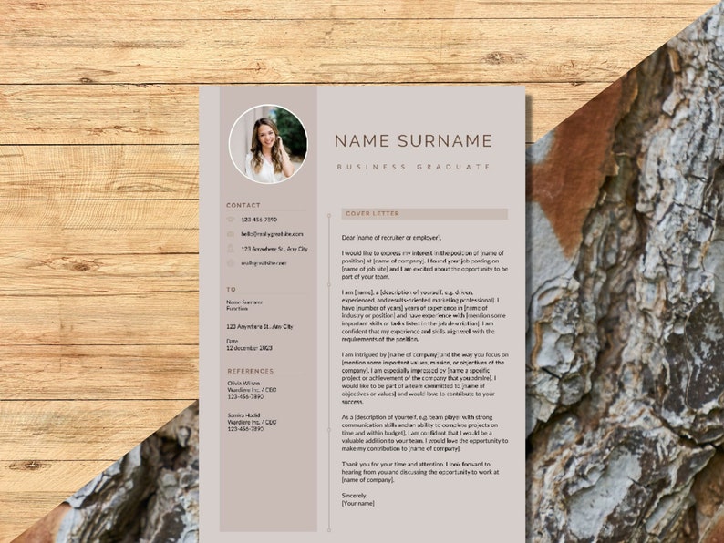 Editable Resume Template Bundle for Your Dream Job Application ...