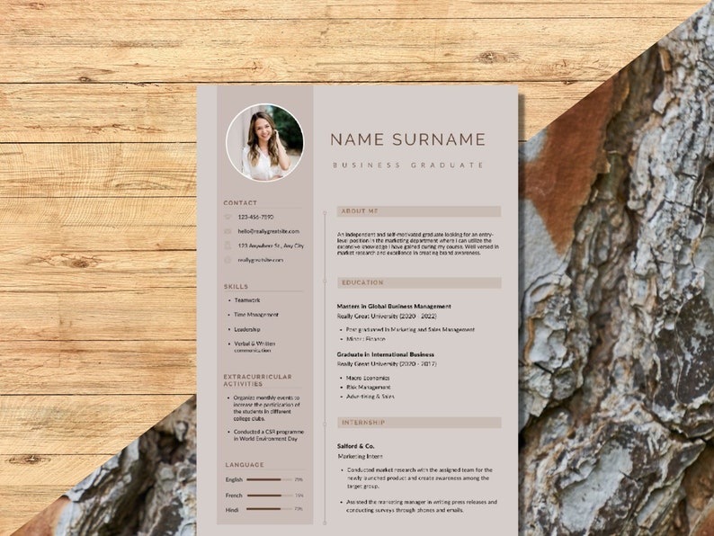 Editable Resume Template Bundle for Your Dream Job Application ...