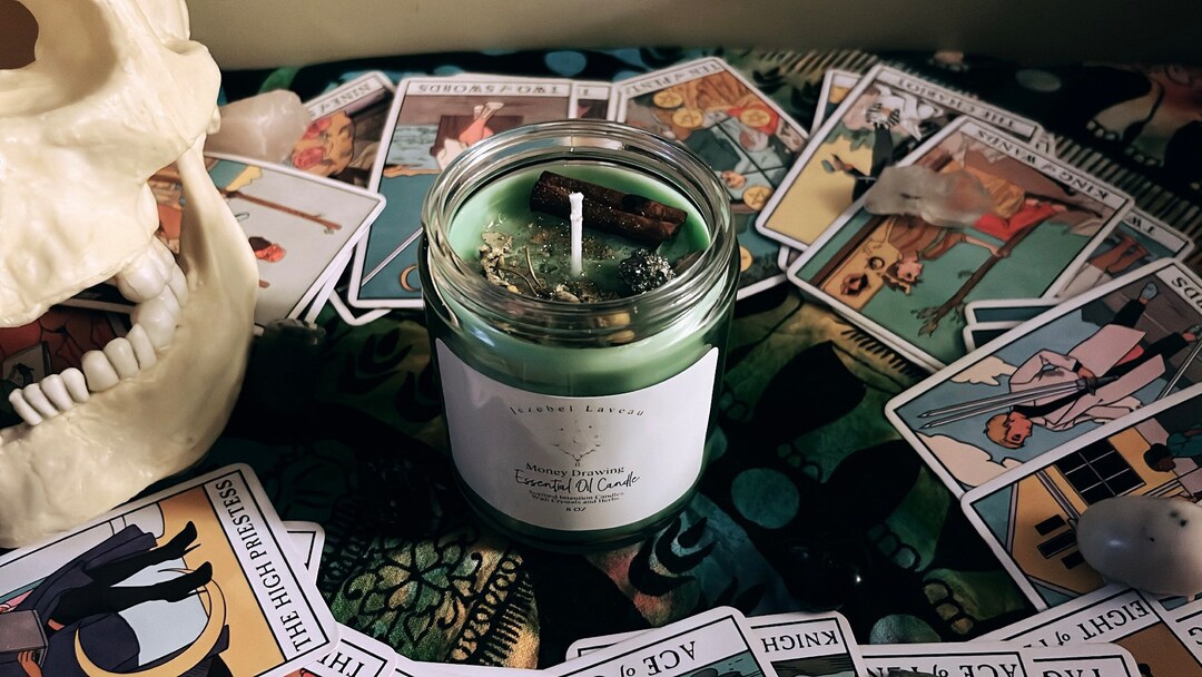 Money Drawing Candle Abundance Candle Scented Candle Intention Candle ...