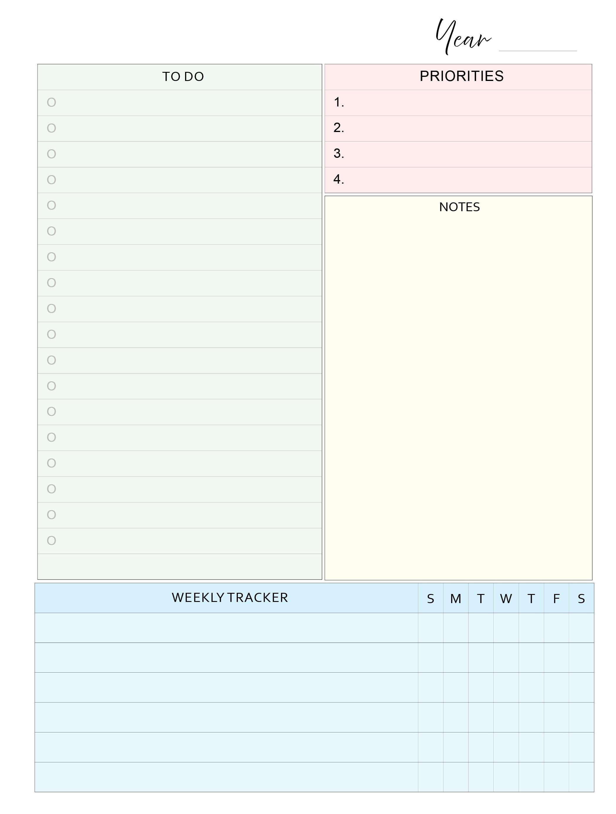 9-disc Undated Weekly Planner Inserts: Classic Happy Planner Refills - Etsy
