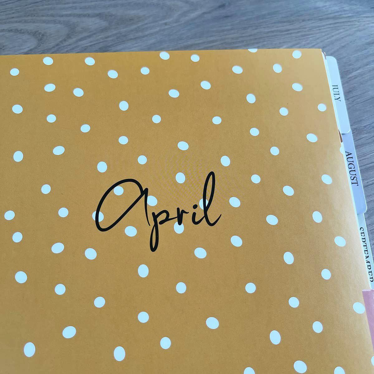 Monthly Binder Dividers Set for Classic Size Happy Planners, 9-disc ...