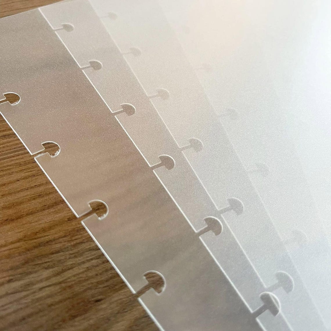 6 Clear Blank Binder Dividers for 9-discs Classic Size (7'' X 9.25 ...