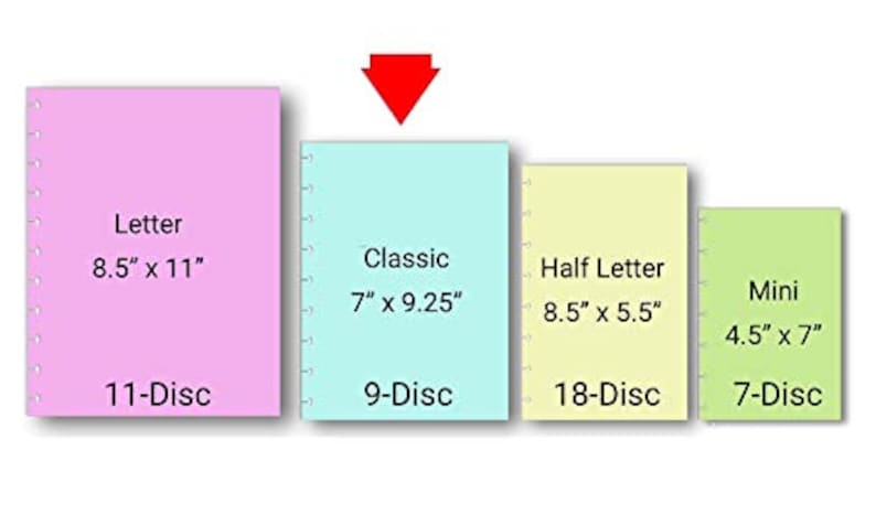 Undated 9-disc Monthly Calendar Refill for the Classic Happy Planners ...